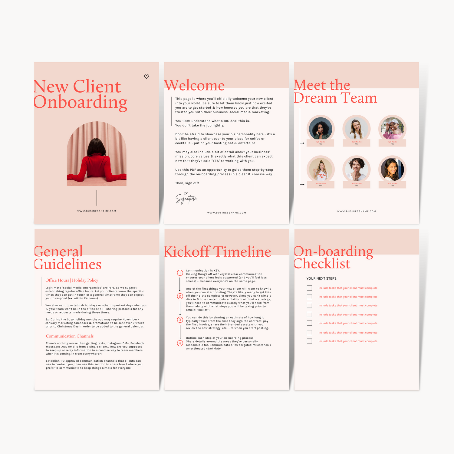 Client Onboarding Template for Social Media Managers