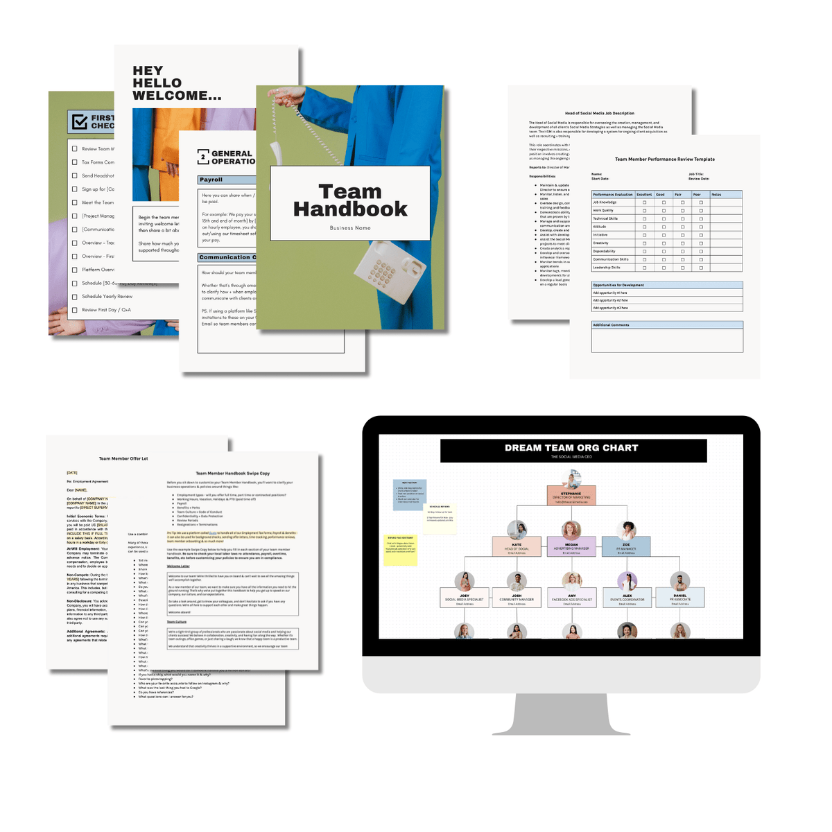 Team Management Template Bundle for Social Media Managers